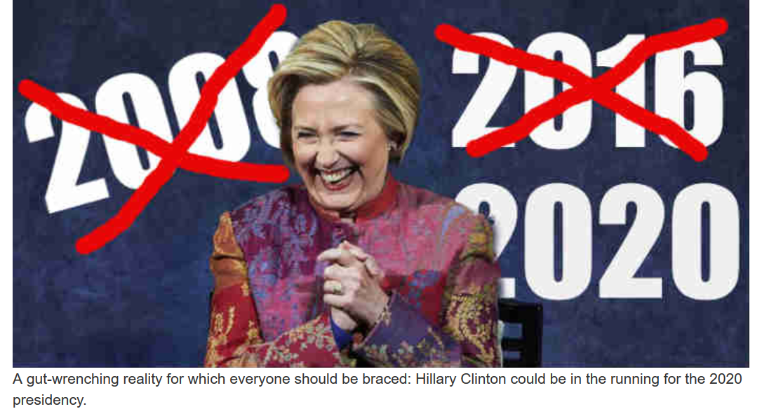 Hillary Clinton Running From Justice & For 2020 Election At The Same ...