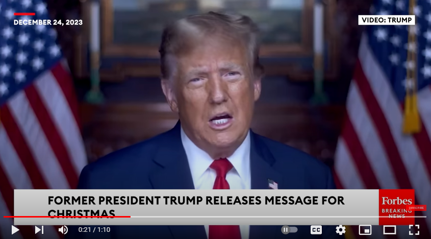 Merry Christmas (2023) everyone! President Donald Trump’s Christmas ...